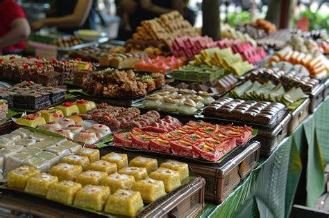 Premium Photo Malaysia Popular Assorted Sweet Dessert Or Simply Known
