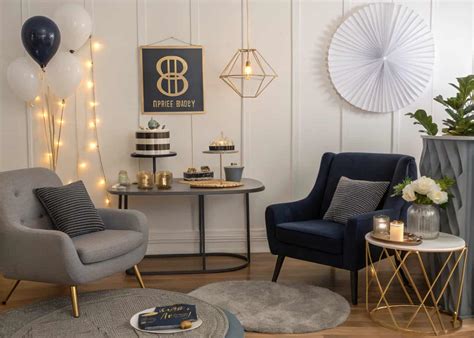 Living Room Birthday Decorations For Him Stylish And Masculine Ideas