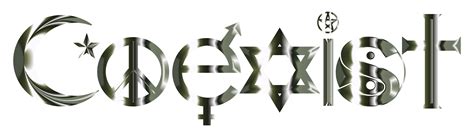 Coexist Clip Art Image Clipsafari