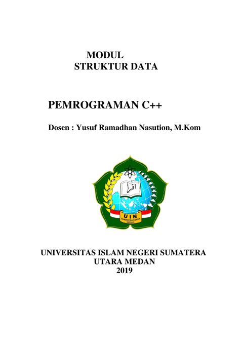 PDF MODUL STRUKTUR DATA PEMROGRAMAN C