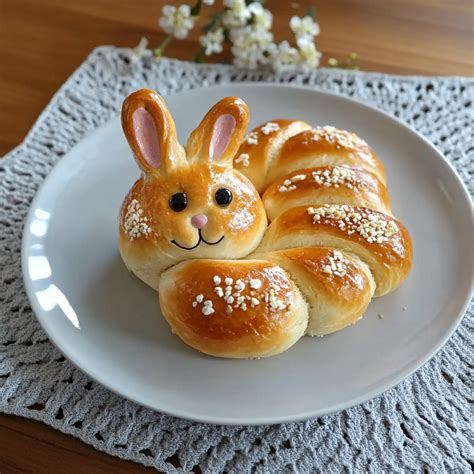 Easter Bunny Easter Bread A Fun And Adorable Treat For Easter All Cooks Corner