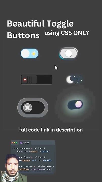 Button Toggle Designs 😁🔥🚀💻 Progwithdanish Coding Css Html Programming Shorts Youtube