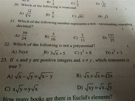 Non Repeating Decimal