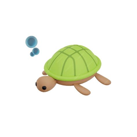 Premium Photo 3d Turtle Isolated Icon Illustration Render