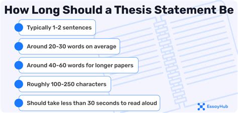 How Long Should A Thesis Statement Be Guide With Examples Essayhub