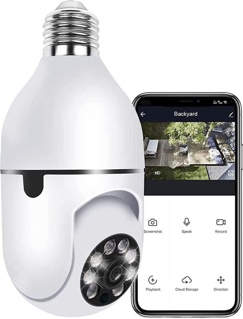 Bishkjok E27 Bulb Security Camera User Manual