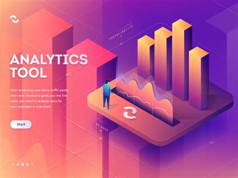 Analytics Tool Isometric Design Graphic Design Logo Web Design