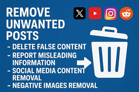 Remove And Delete Defamatory Harassing And Harmful Posts From The
