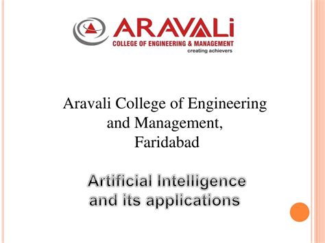Ppt Aravali College Of Engineering And Management Faridabad Powerpoint Presentation Id 10060537