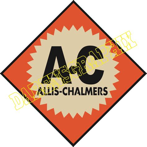 Dxf File Of The Allis Chalmers Logo For Use With A Cnc Machine Etsy