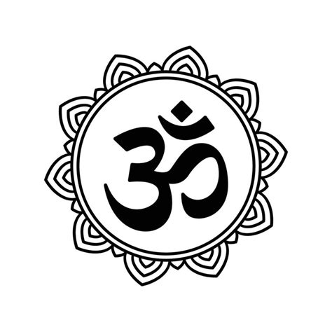 Mandala With Om Hindu Symbol 26151062 Vector Art At Vecteezy