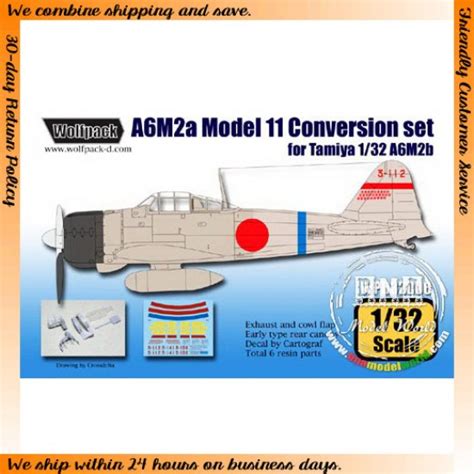 132 A6m2a Zero Model 11 Conversion Set For Tamiya Kit A6m2b Wolfpack