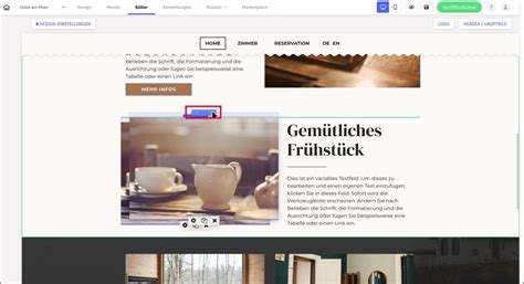 How Do I Move An Element In The Editor Hosttech FAQ Datenbank
