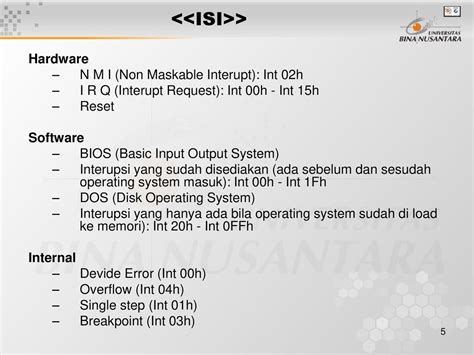 Matakuliah T0483 Bahasa Rakitan Tahun 2005 Versi Ppt Download