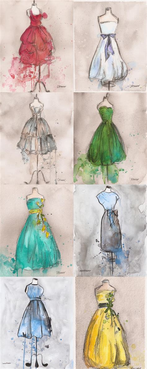 How To Draw Vintage Dresses