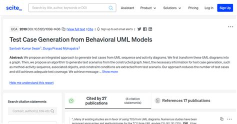 test case generation from behavioral uml models