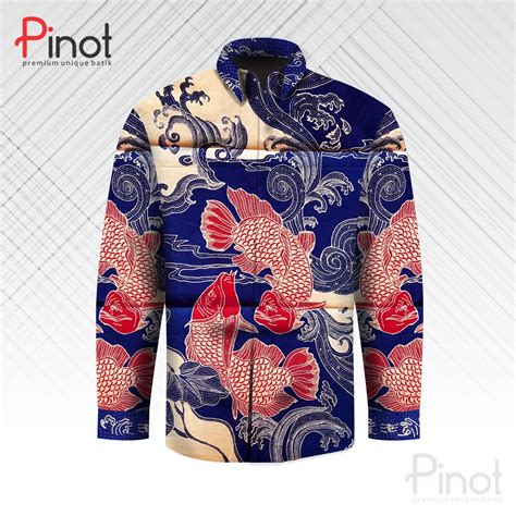 Mock Up Kemeja Batik Lengan Panjang ~ Golden