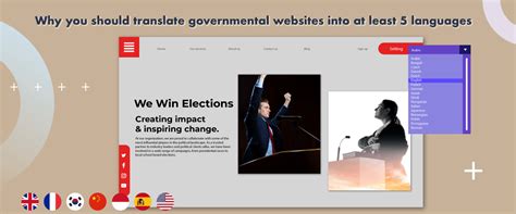 Translate Your Government Website Into 5 Languages