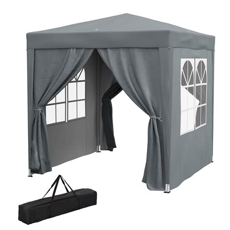Outsunny 2m X 2m Pop Up Gazebo Water And Uv Resistant Clara Shade Sails