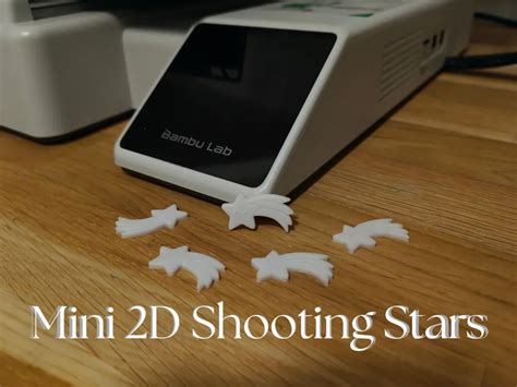 Mini 2d Shooting Stars Free 3d Print Model Makerworld