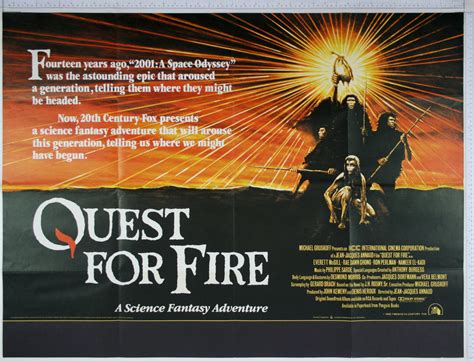 Quest For Fire 1981 Uk Quad Poster Style A Horror Poster Emporium