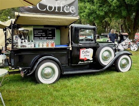 Vintage Car Converted Into A Coffee Truck Coffee Truck Pickup Trucks