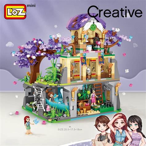 Loz 1038 Building Blocks Lost Temple Mini Small Particle Assembly Loz