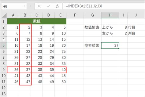 Excelのindex関数の使い方｜行と列が交差する位置にあるセルを返す｜office Hack
