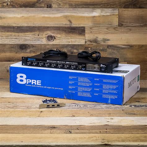 Motu 8pre 8 Pre Firewire Audio Interface Eight Mic Preamps Reverb