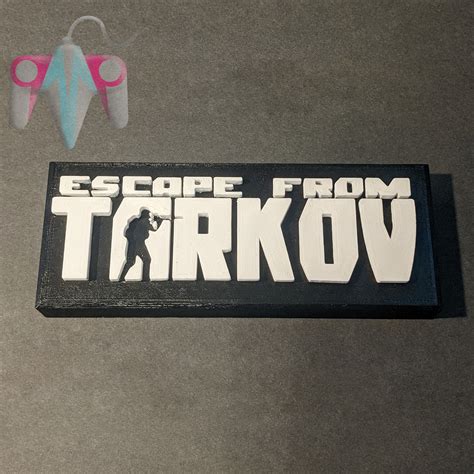 Stl File Escape From Tarkov Logo 🎮 ・3d Printable Model To Download・cults