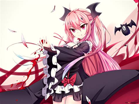 Seraph Of The End Queen Of The Vampire Krul 4k Wallpaper Download