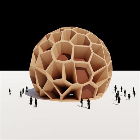 Voronoi Dome Structure JuneLee Architecture Voronoi Dome Structure JuneLee Architecture