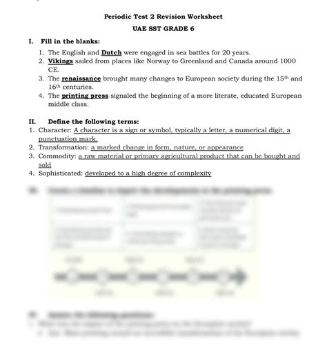 Solution Grade 6 Sst Worksheet 1 Studypool