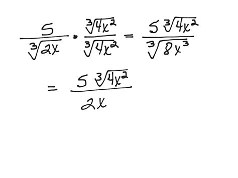 Rationalizing A Cube Root Math Algebra Showme