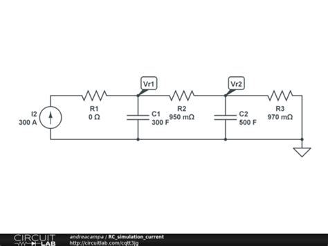 RC Simulation Current CircuitLab