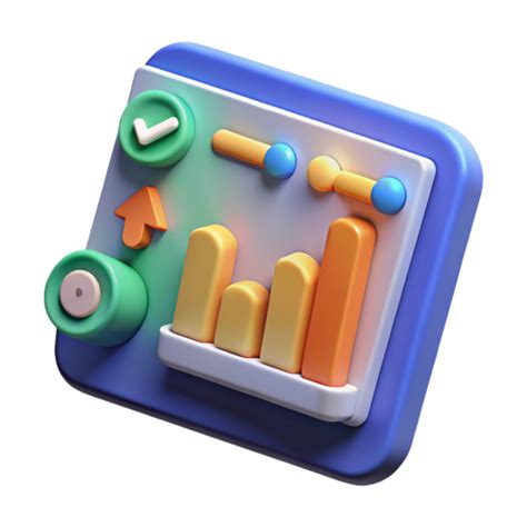 3d Ui Chart Data Growth Visualization 56085710 Png