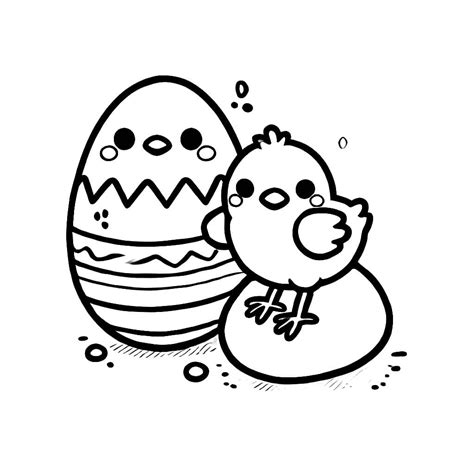 Mooi Ei Met Kuiken Kleurplaat Kinderen Kleurplaat