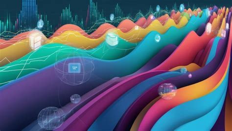 Colorful Waves Representing Data Analytics And Visualization Concepts