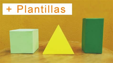 Cómo Hacer Una Pirámide Cuadrangular Cubo Y Prisma Cuadrangular Con