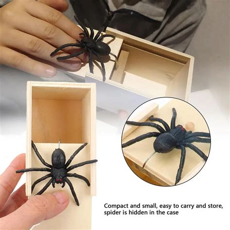 Halloween Grap Spider Prank Box Spider In A Box Prank Realistic Soft