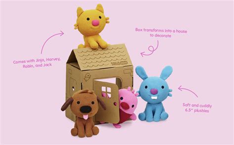 Sago Mini Plush T Pack 4 Stuffed Animals With