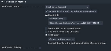 notifications via slack
