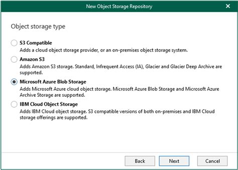 How To Add Microsoft Azure Blob Object Storage Repositories In Veeam