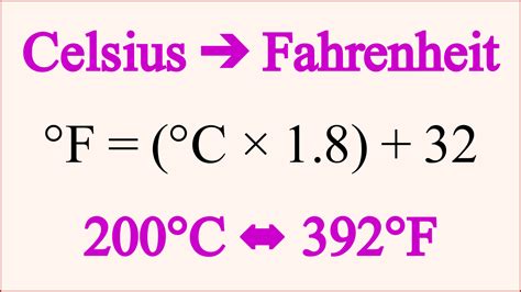 Temperature F To C Conversion Formula