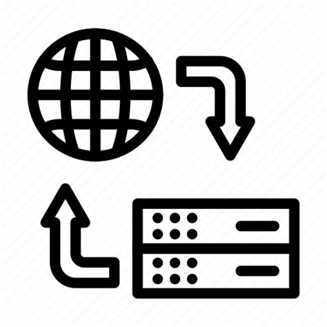 hosting server database network globe icon download on iconfinder