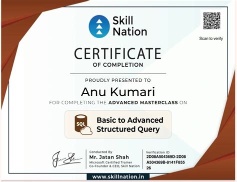 Sql Certification Skillnationacademy Microsoft Databasemanagement