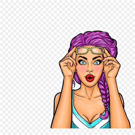 Sexy Girls Clipart Vector Vector Pop Art Illustration Of A Young Sexy