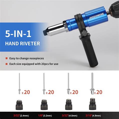Professional Rivet Gun Adapter Kit Electric Power Drill Rivet Ebay