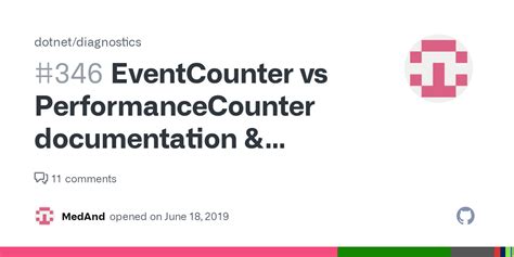 Eventcounter Vs Performancecounter Documentation And Guidance · Issue 346 · Dotnetdiagnostics
