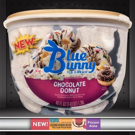 Blue Bunny Chocolate Donut Ice Cream The Junk Food Aisle